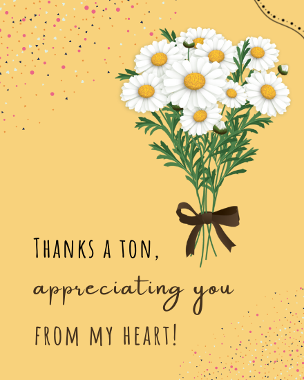 Thanks A Ton | Free Employee Appreciation Group Card | Free Employee ...
