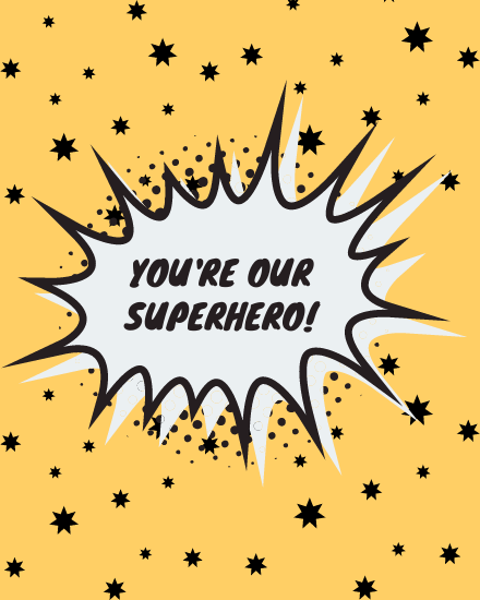 Our Superhero | Free Employee Appreciation Group Card | Free Employee ...