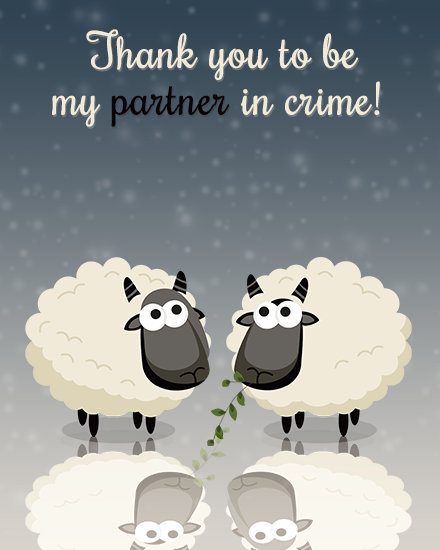 My Partner | Free Thank You Group Card | Free Thank You Ecards & Greetings